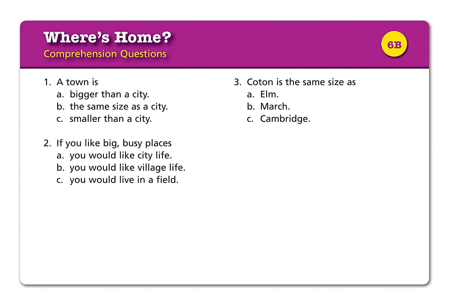 Learning Resources Reading Comprehension Cards Year Group Two – TopToy