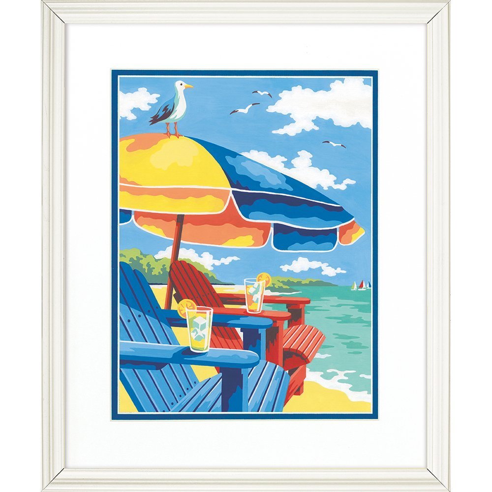 Dimensions 91528 At the Beach Paintworks Learn to Paint, 9 x 12-Inch ...