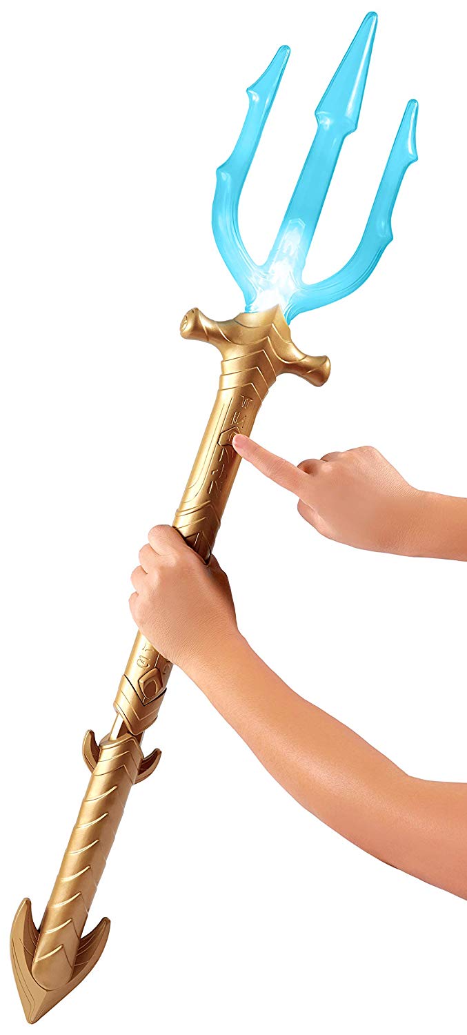 Mattel Aquaman Movie, Official Aquaman Role Play, Deluxe Trident with ...