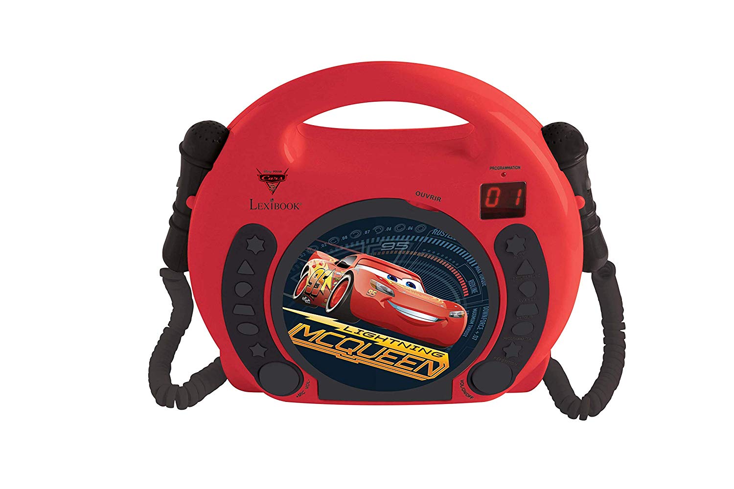 Lexibook Disney Pixar Cars 3 Lightning McQueen Radio CD, Programming ...