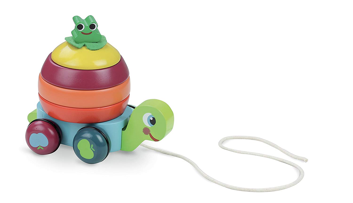 Vilac Vilac4653 Turtle Stacker Pull Toy, Multi-Color – TopToy