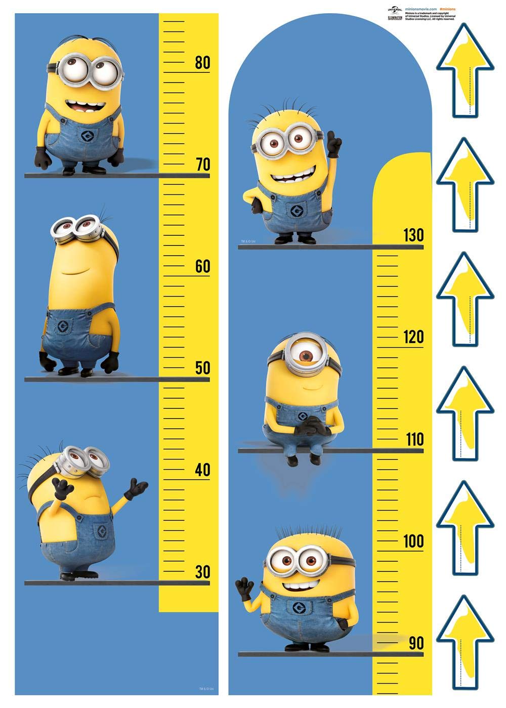 North Star WALLMIN04 Minion Wall Sticker Mural Decal Paper Art ...