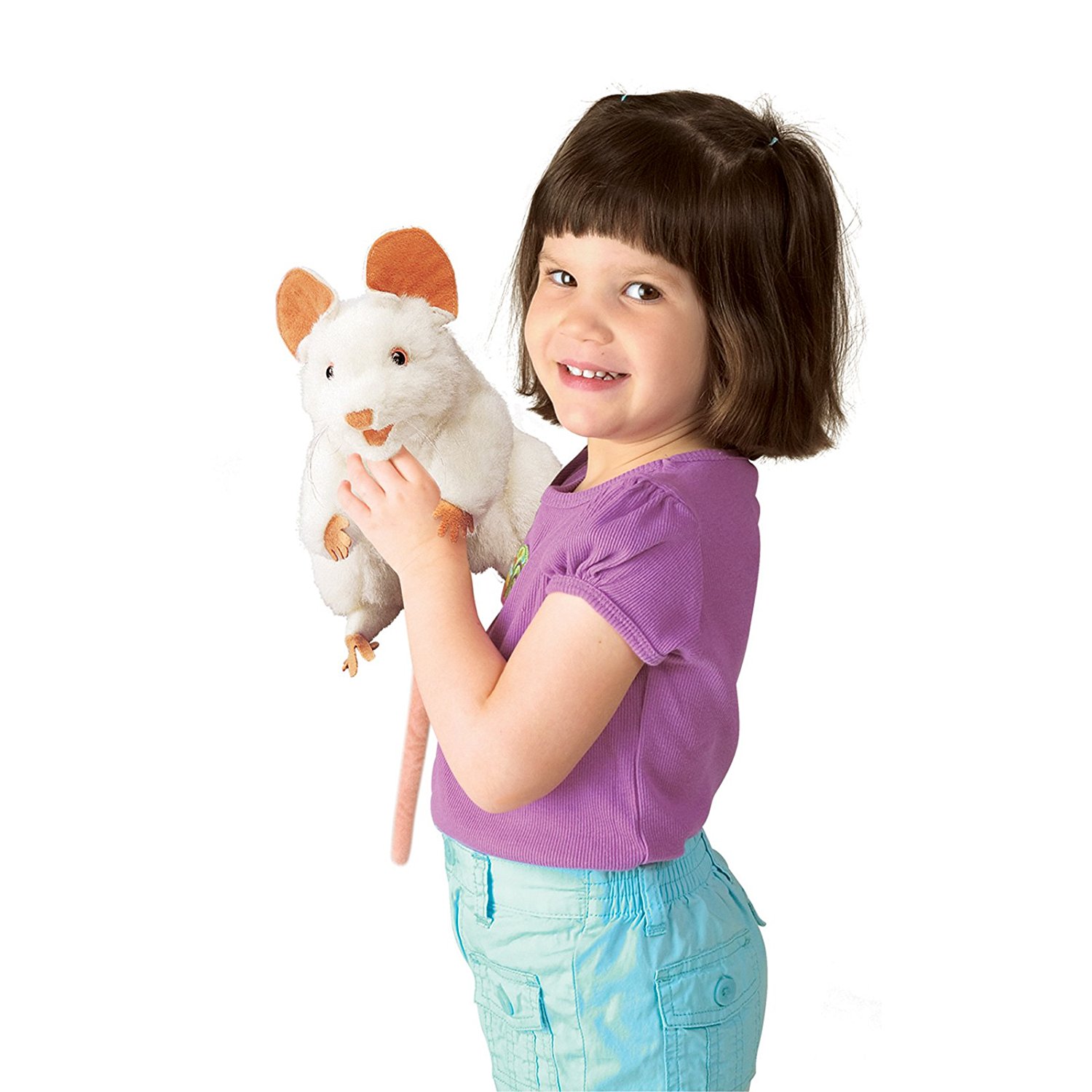 Folkmanis White Mouse Puppet – TopToy