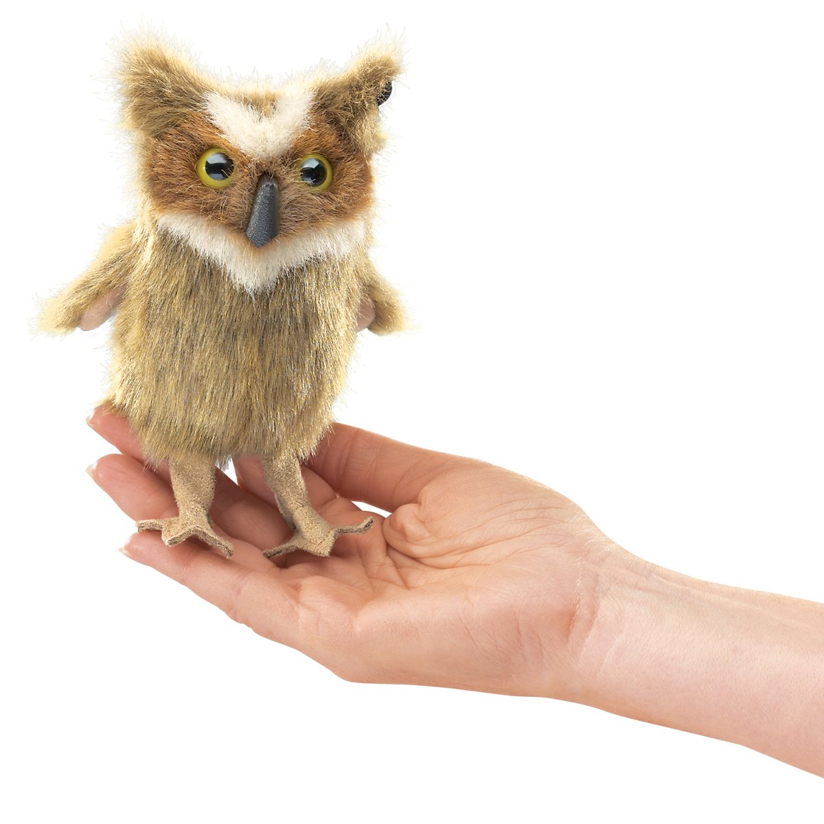 Folkmanis Puppets Great Horned Owl Finger Puppet – TopToy