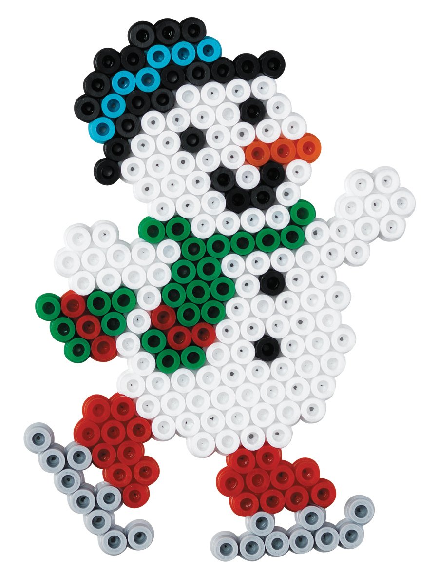 Hama Beads Square, Circle, Hexagon & Heart Pegboard Set – TopToy