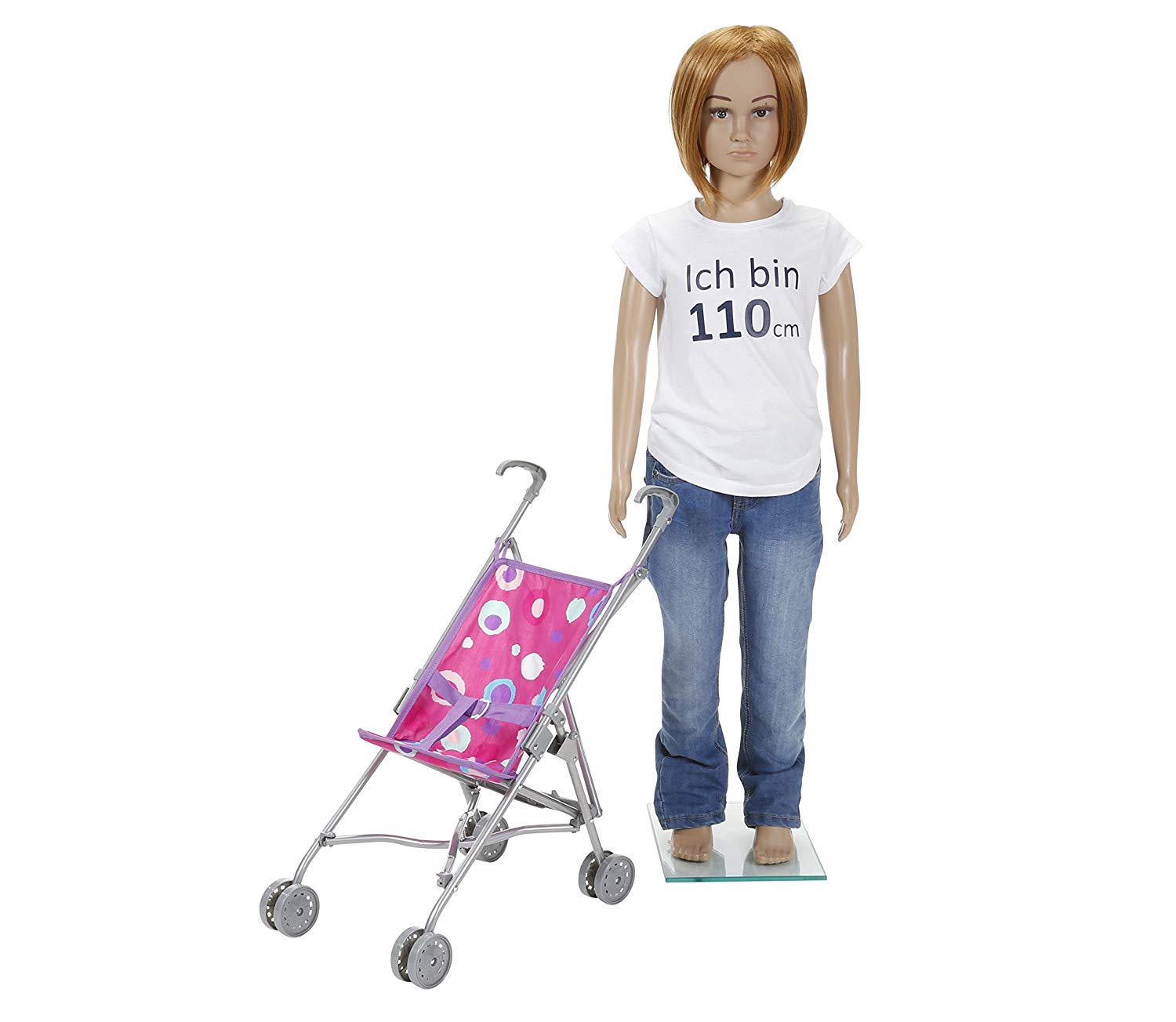 Knorrtoys 12615 knoortoys Puppet Buggy Sim-Pink Splash – TopToy