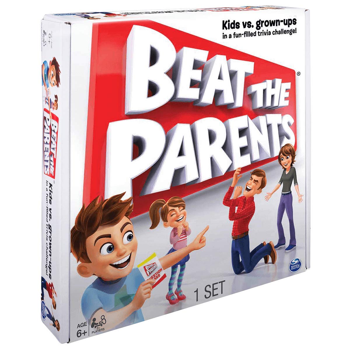 Beat the Parents, Family Board Game of Kids vs. Parents with Wacky ...