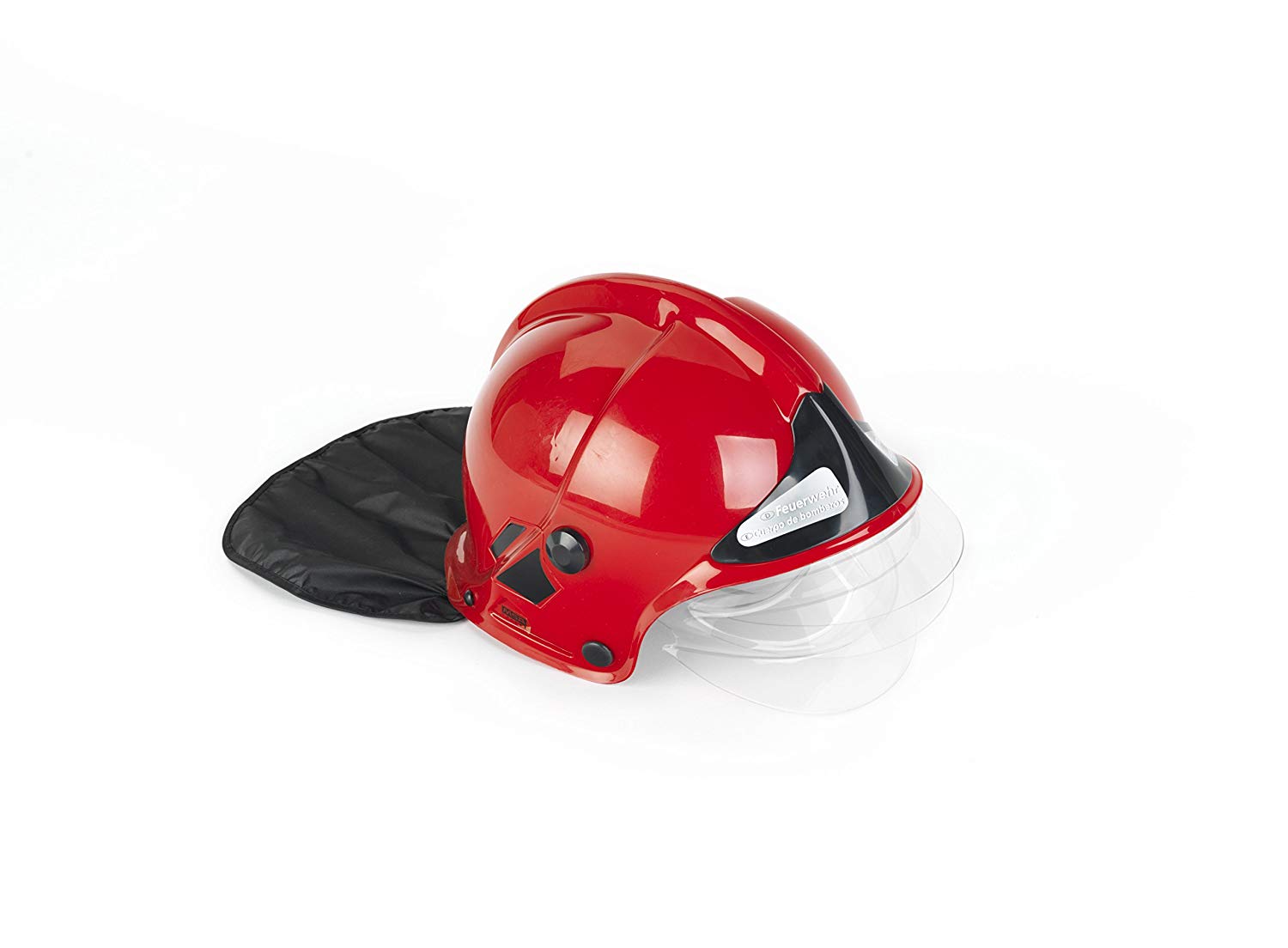 Theo Klein 8901 Fire Fighter Henry, fire helmet in red I True to the original replica in MSA ...