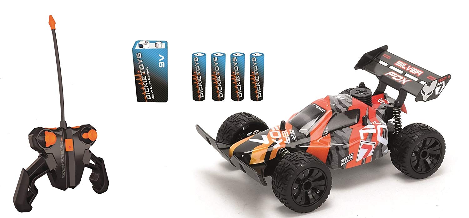 Dickie Toys 201119479 RC Silver Fox Radio Controlled Buggy with ...