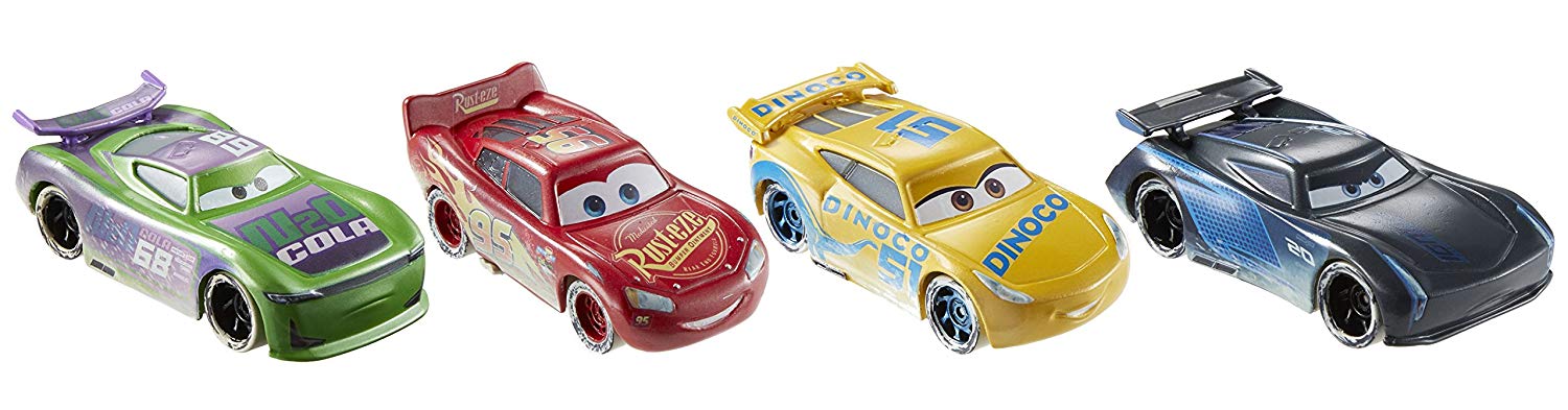 Disney Pixar Cars FTX79 Fireball Beach Racing Vehicles Pack of 4 (H.J ...