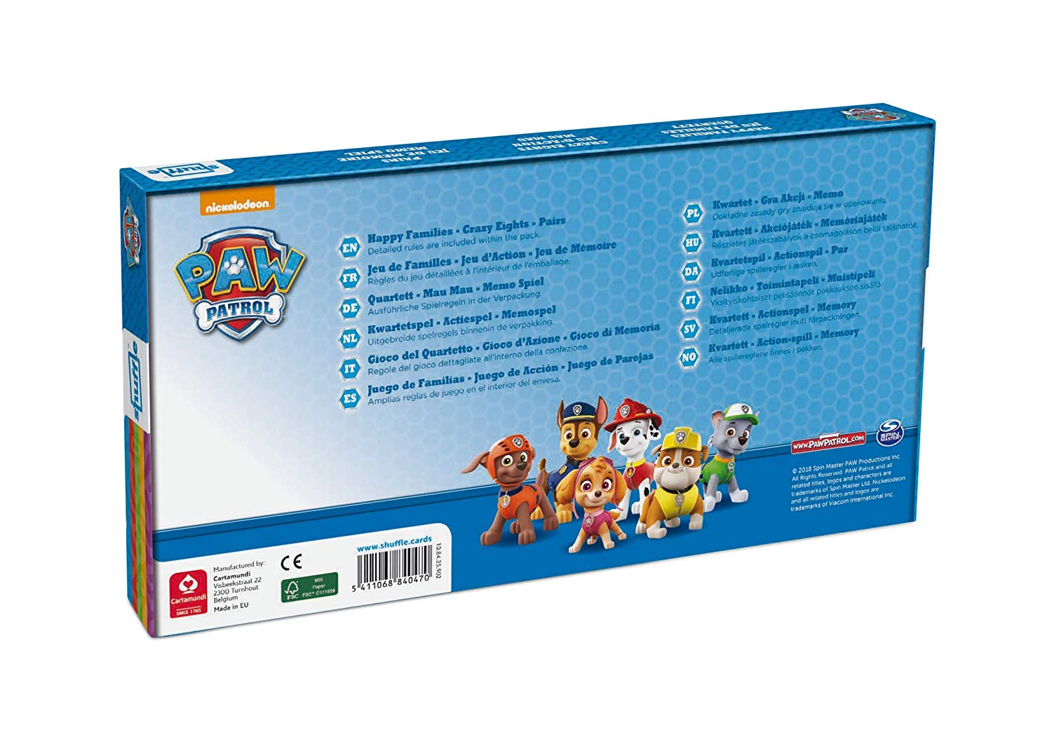 Paw Patrol | Card Games Tripack | Play Happy Families, Crazy Eights or ...