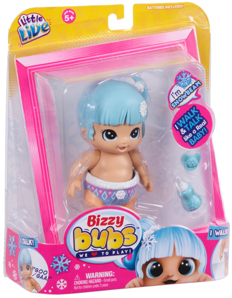 Little Live Bizzy Bubs 28470 “Walking Baby Snowbeam Doll – TopToy