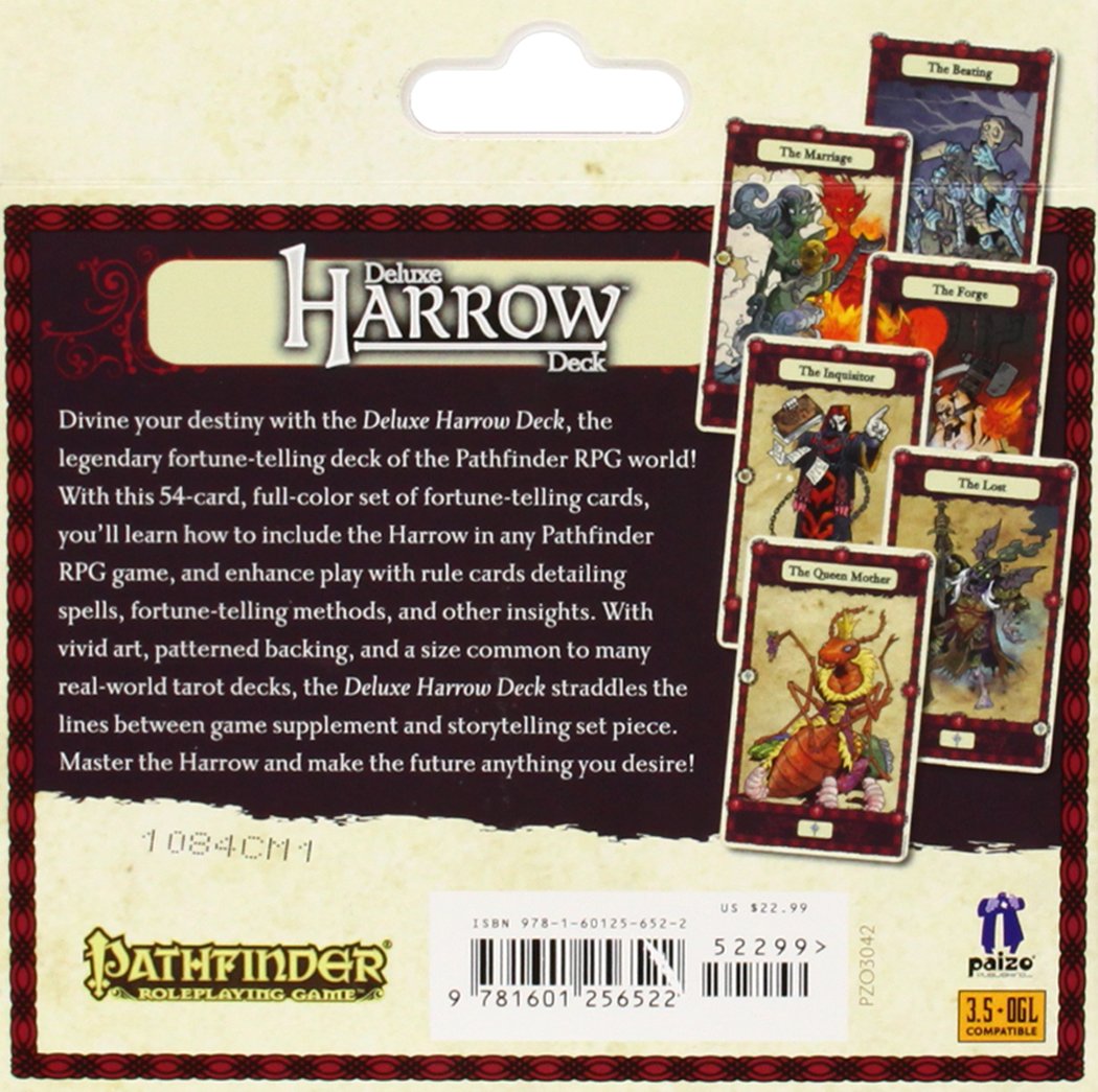 Pathfinder Campaign Cards Deluxe Harrow Deck – TopToy
