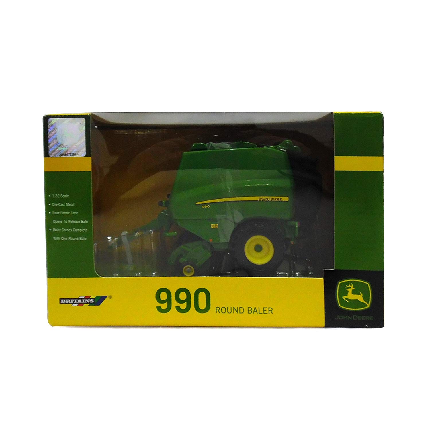 Britains 1:32 John Deere 990 Round Baler Collectable Farm Vehicle Toy ...