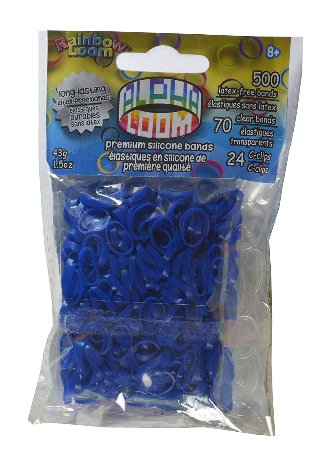 Rainbow Looms 494 B0229 Navy Blue Alpha Bands – TopToy
