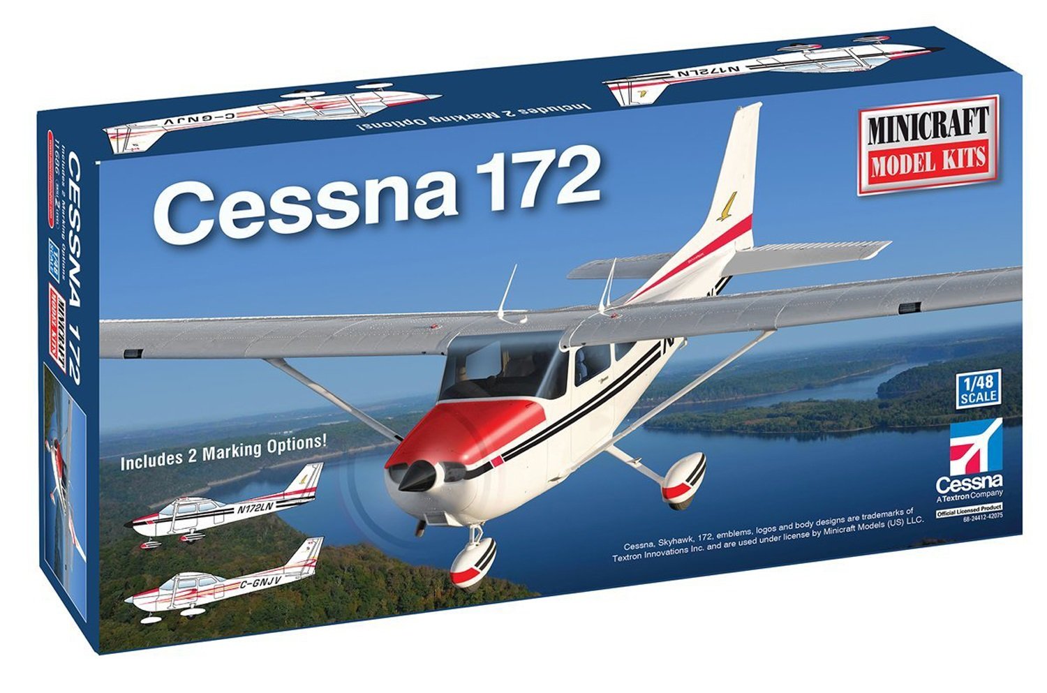 Hasegawa MIN11686 1:48 Scale Cessna 172″ Minecraft Model Kit with ...