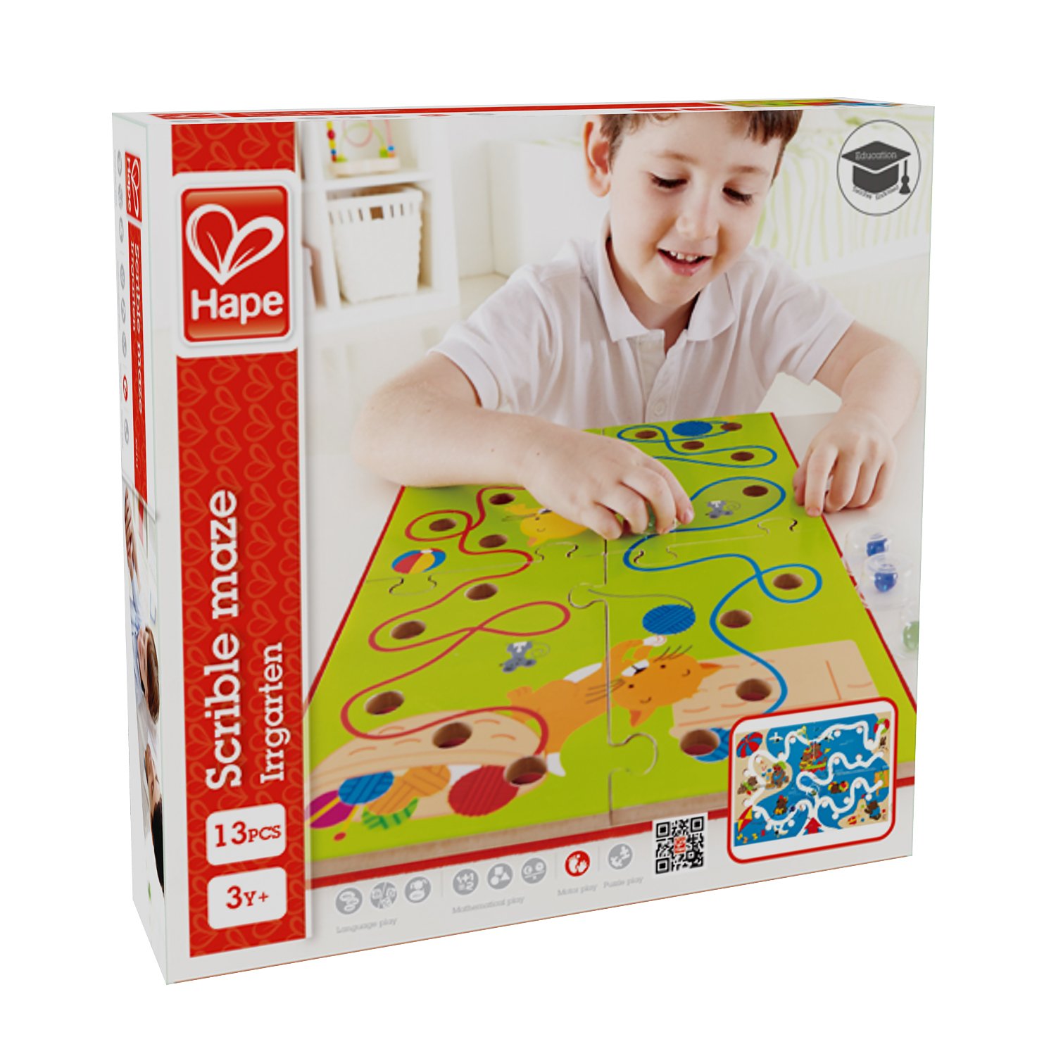 Hape HAP-E6311 Home Education Scribble Maze Game – TopToy