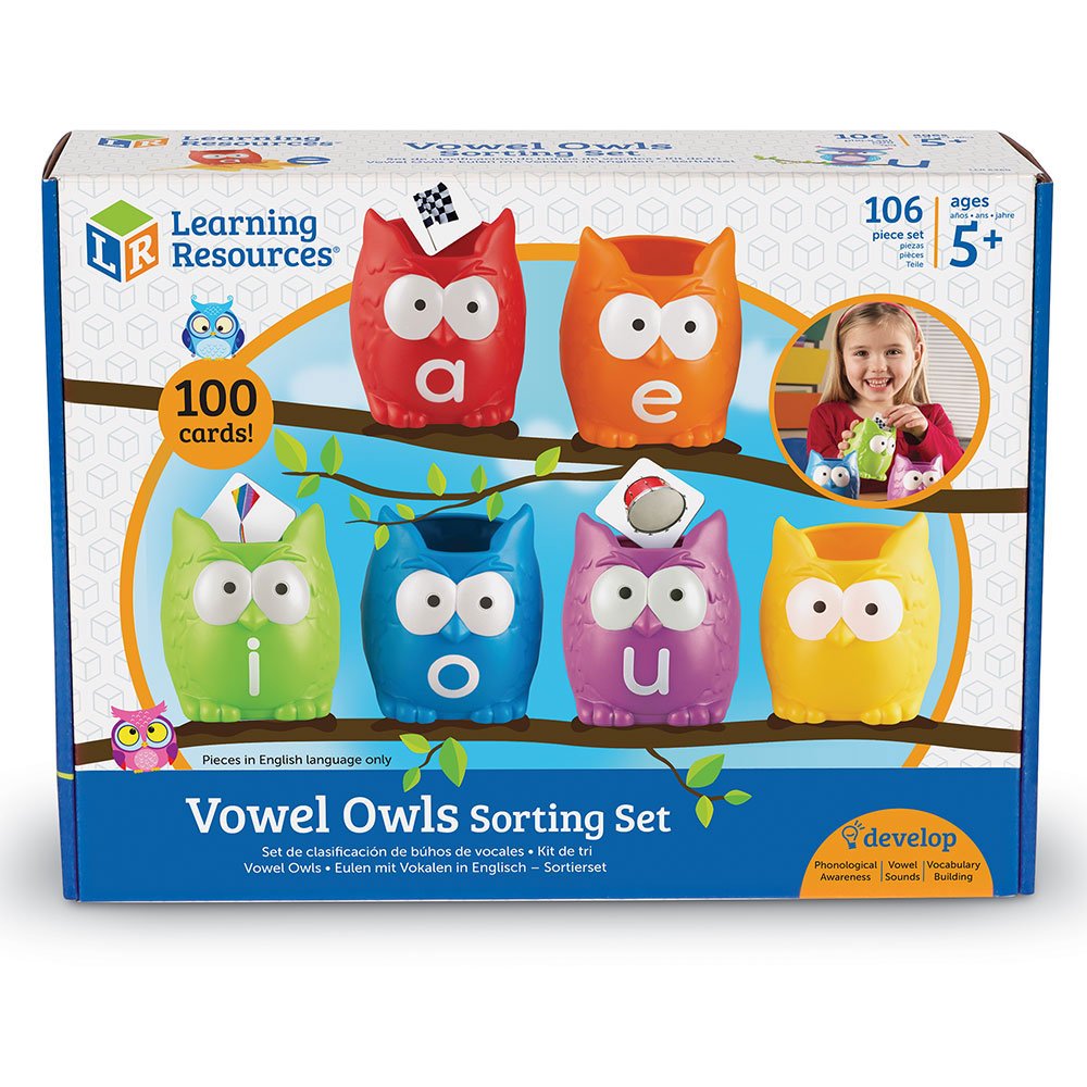 Learning Resources Vowel Owls Sorting Set – TopToy