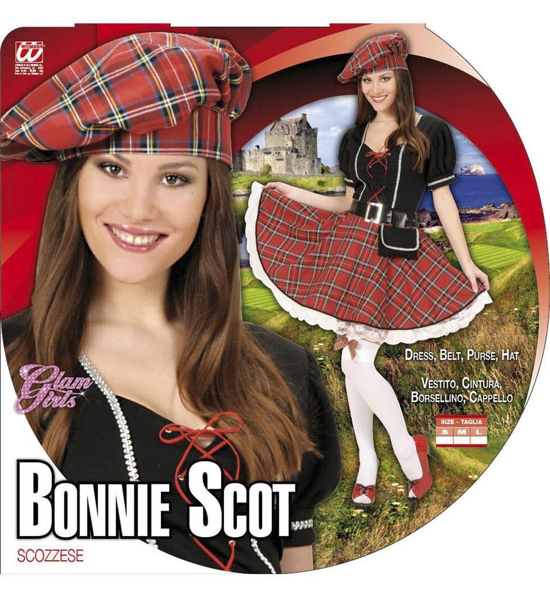 Ladies Bonnie Scot Costume Small UK 8-10 for Scottish Scotland Fancy ...