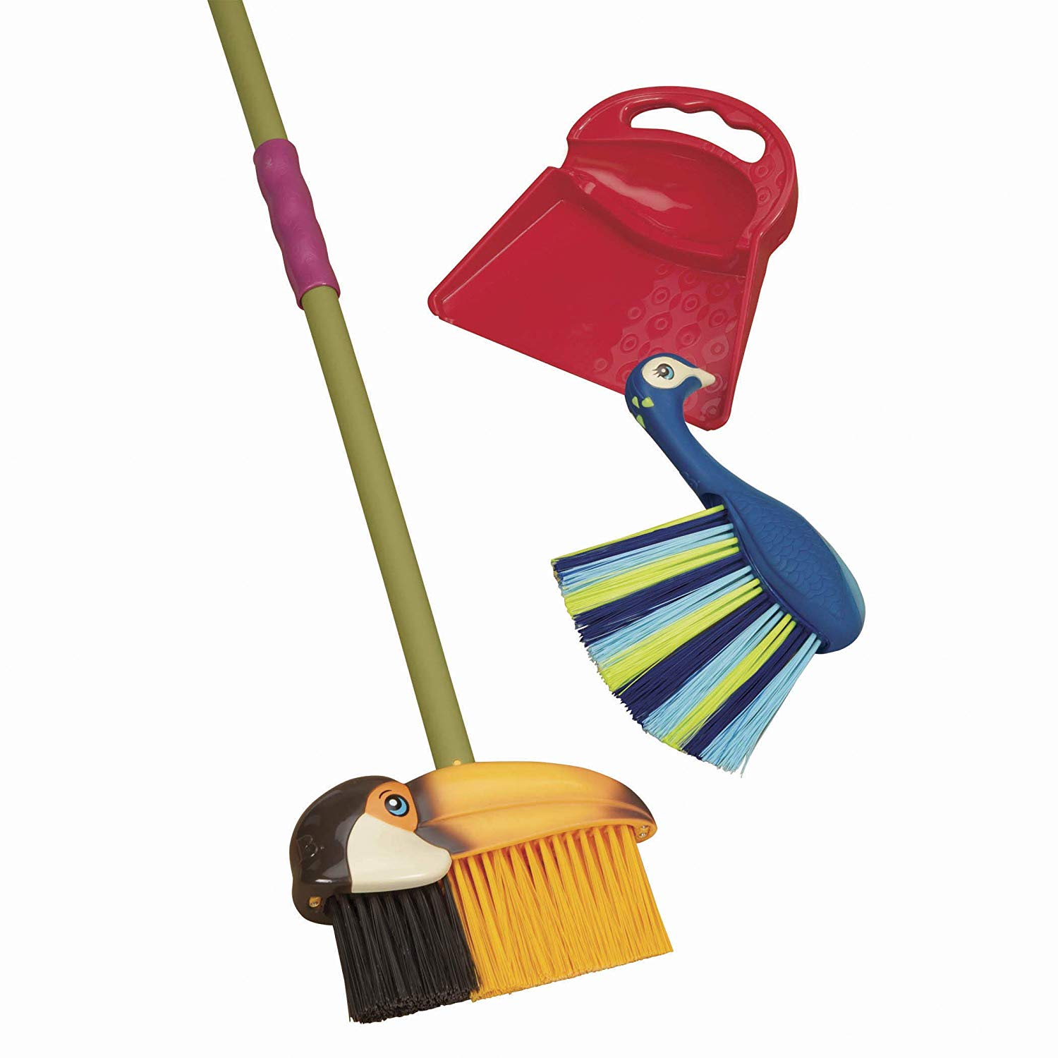 B toys by Battat – Tropicleania Toy Broom Set – Pretend Play Toy ...