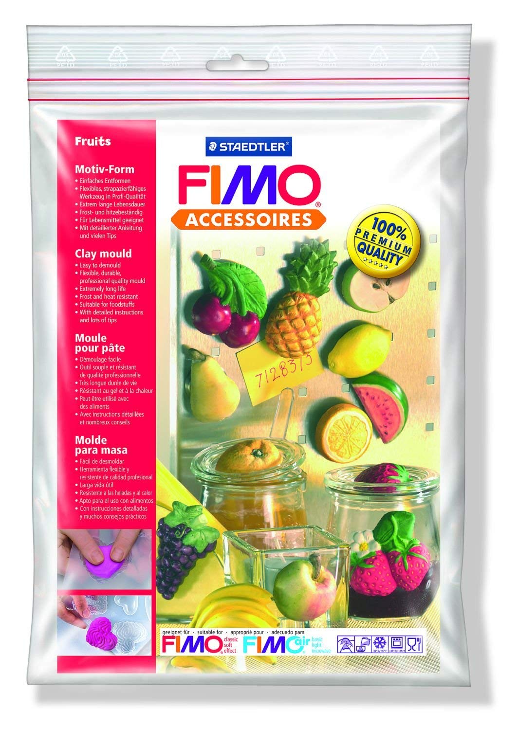 Fimo Clay Moulds – Fruit Shapes – TopToy