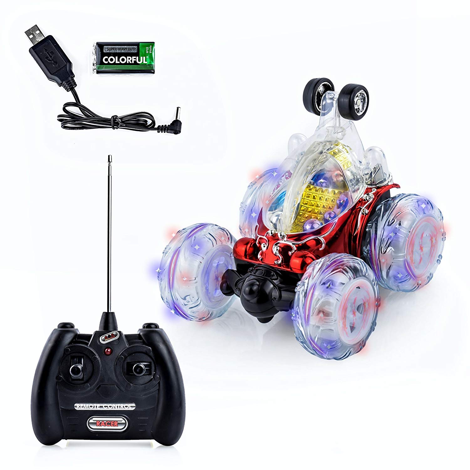SPIRE-TECH ST-730 Stunt Car Invincible Tornado 360 Rechargeable Racing ...