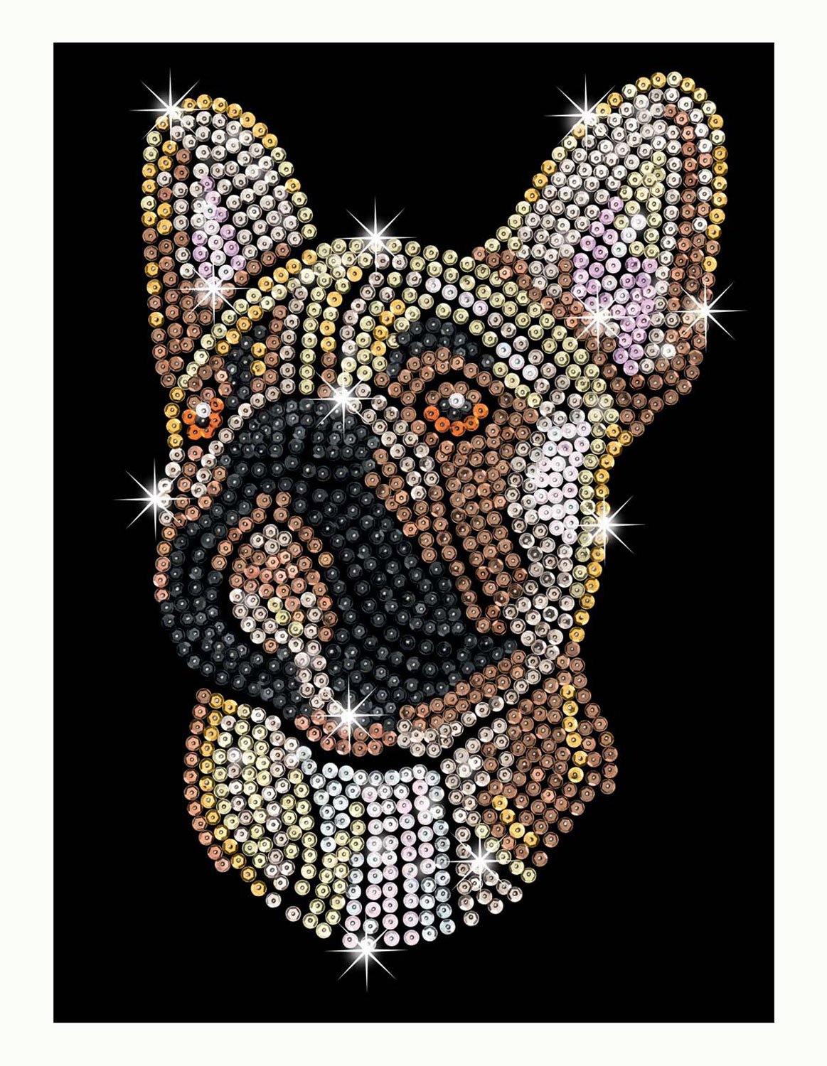 Sequin Art 1712 French Bulldog Craft Project From The Blue Range 28 x ...