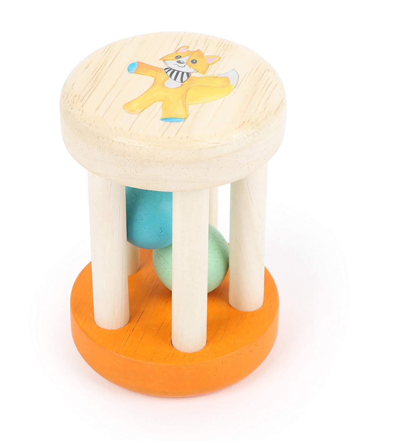 Small Foot baby 10657 Baby Rattle Made of Wood with The Fox Lex and ...