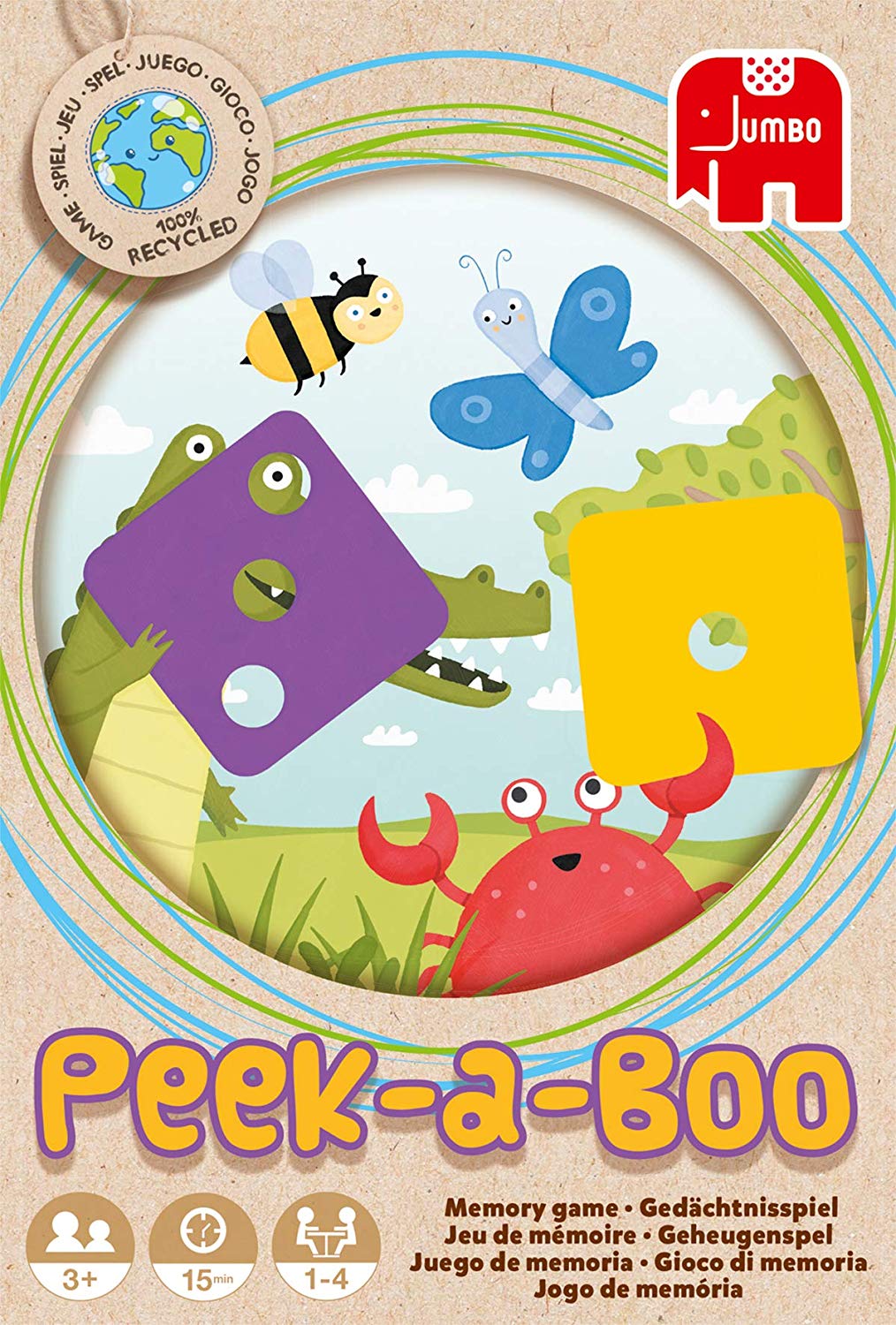Jumbo, Peek-a-Boo, Board Game, 2 to 4 Players, Ages 3 Year Plus – TopToy