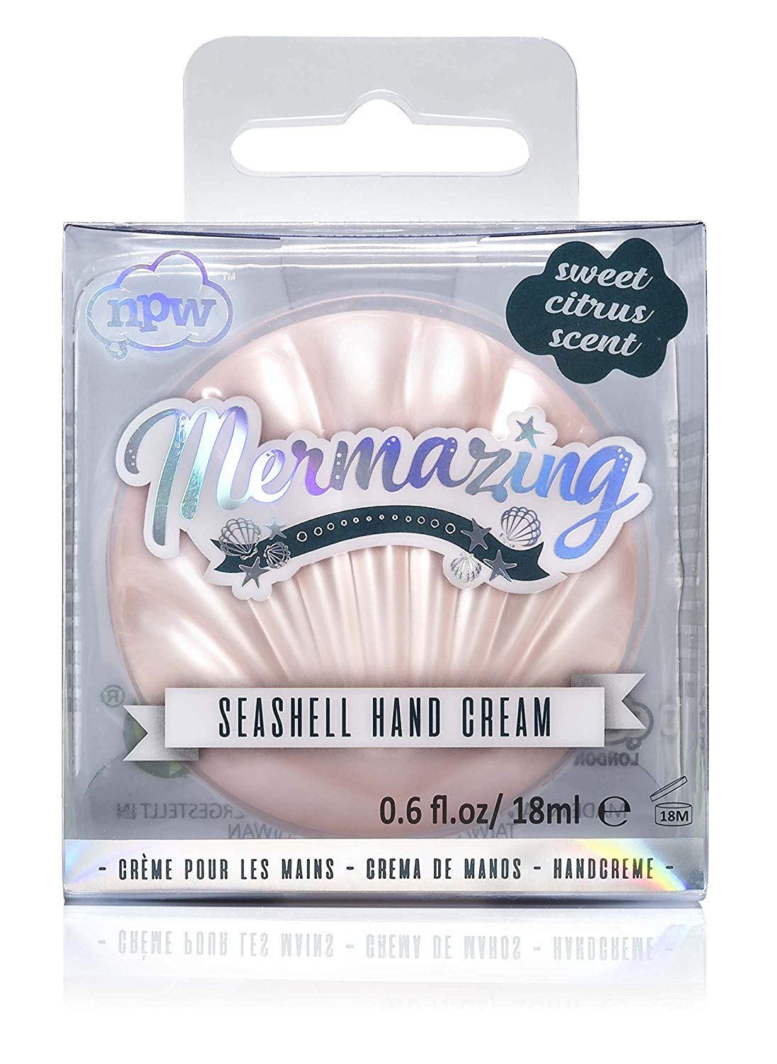 NPW Moisturising Mermaid Hand Cream – Citrus Seashell Hand Moisturiser ...