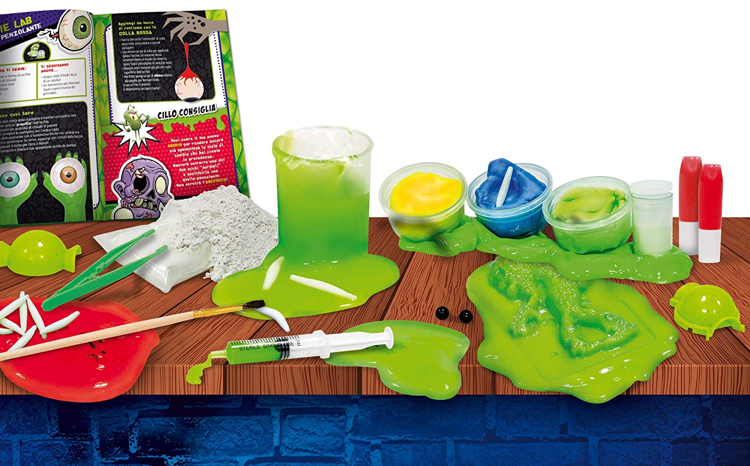 Lisciani Games- Crazy Science Dr. Zombie’s Laboratory, Multicoloured ...