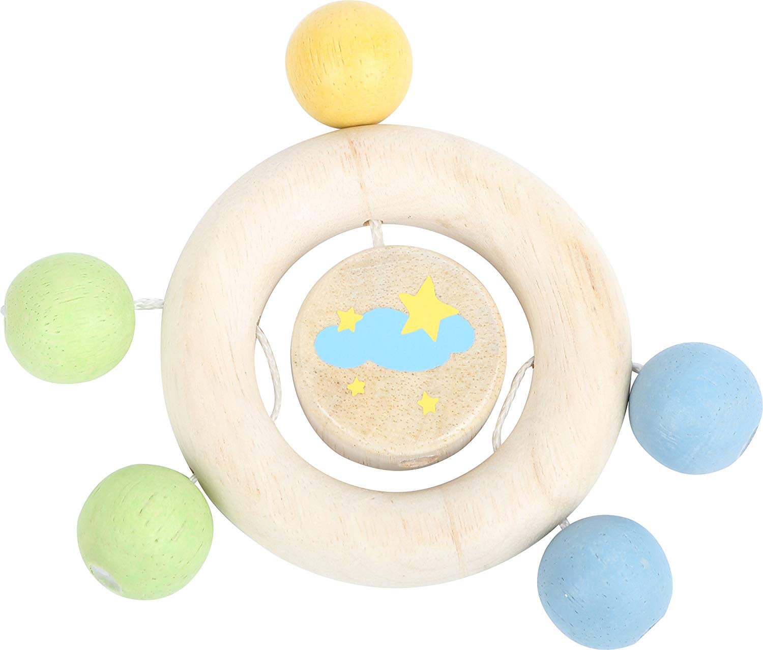 Small Foot baby 10513 Wooden Grasp Toy with Pastel, rattling Elements ...