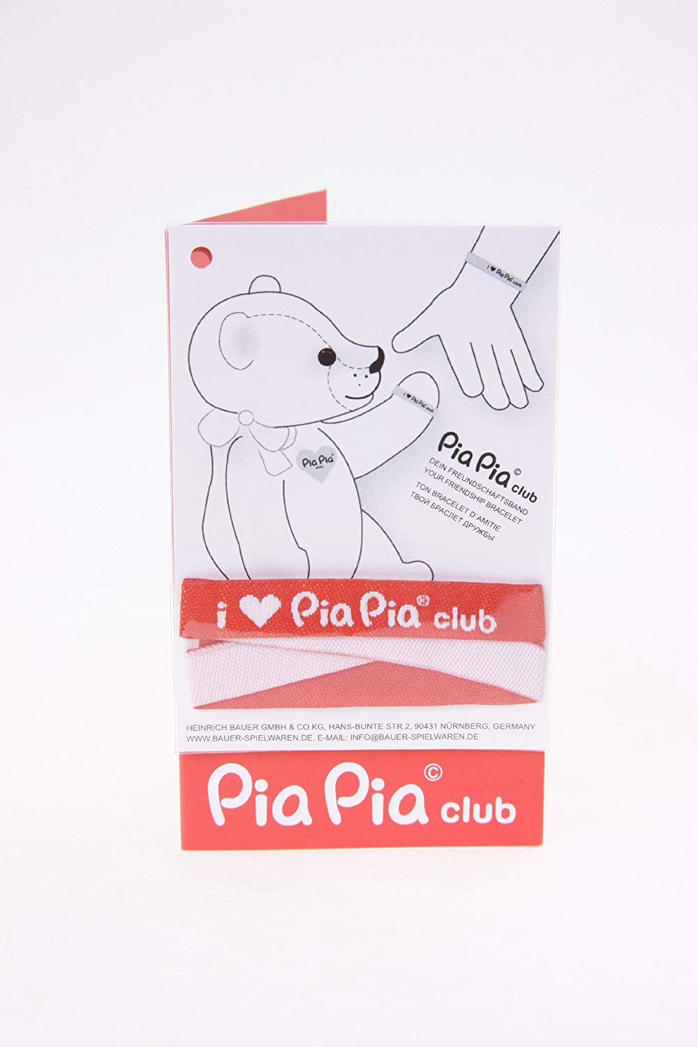 Pia Pia Club 17084 Standing Polar Bear Plush Toy, 15 cm – TopToy