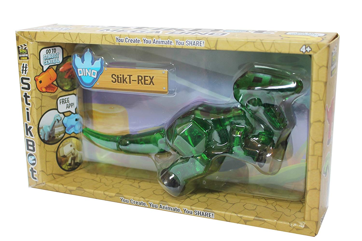Zing StikBot Mega Dino T Rex (Colour May Vary) – TopToy