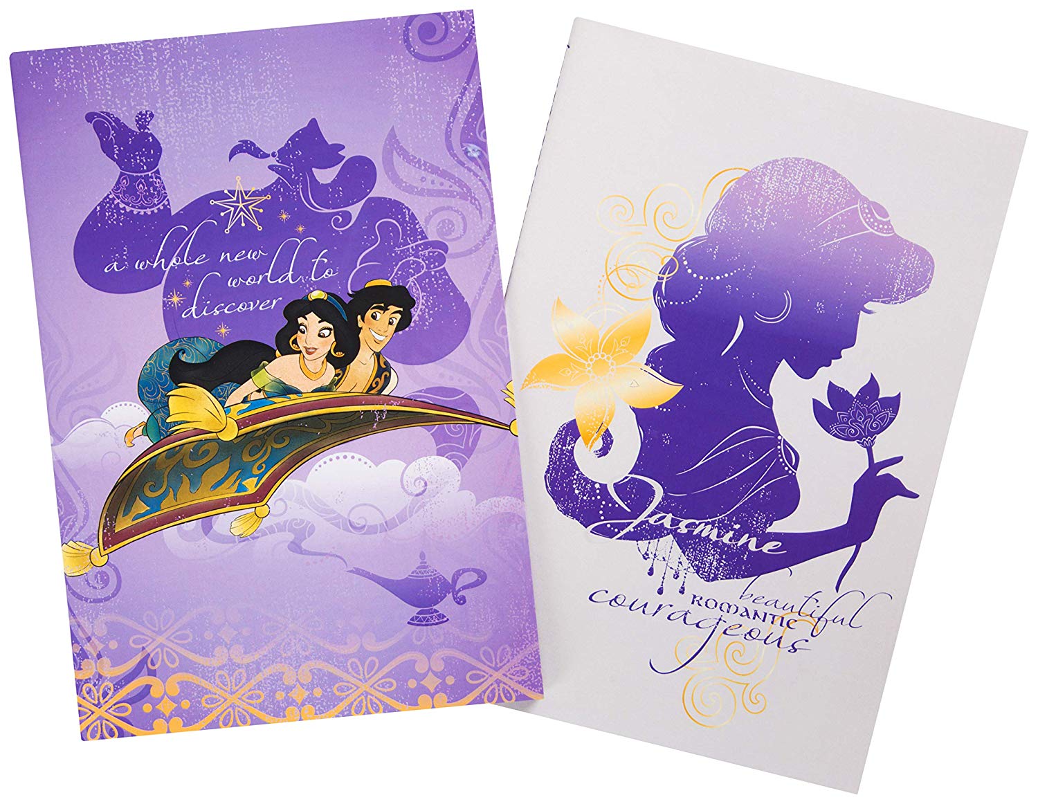 Disney Aladdin Set of 2 Notebook, Notepads, Kids Diary, School ...