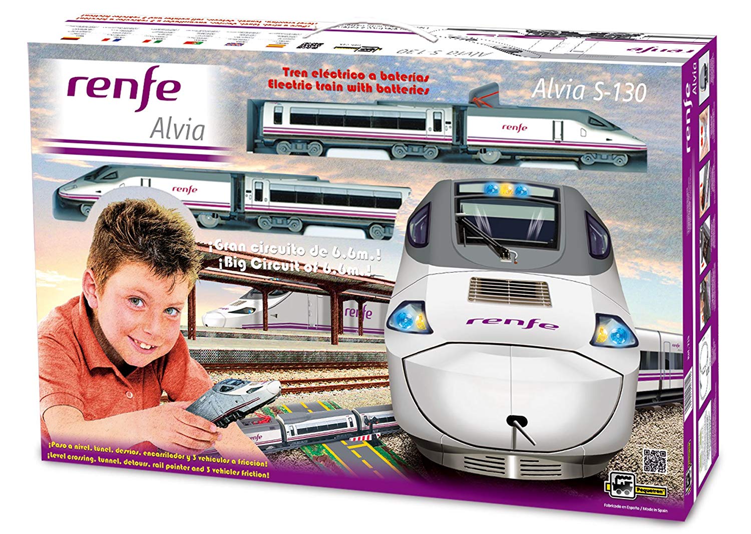 PEQUETREN Pequetren715 High Speed Renfe Alvia S-130 Model Train with ...