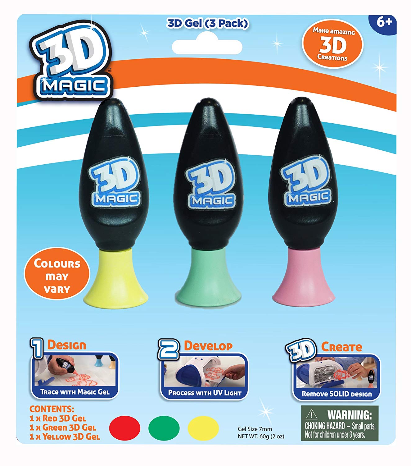 3D Maker 3 Gel Refill,Assorted colors – TopToy