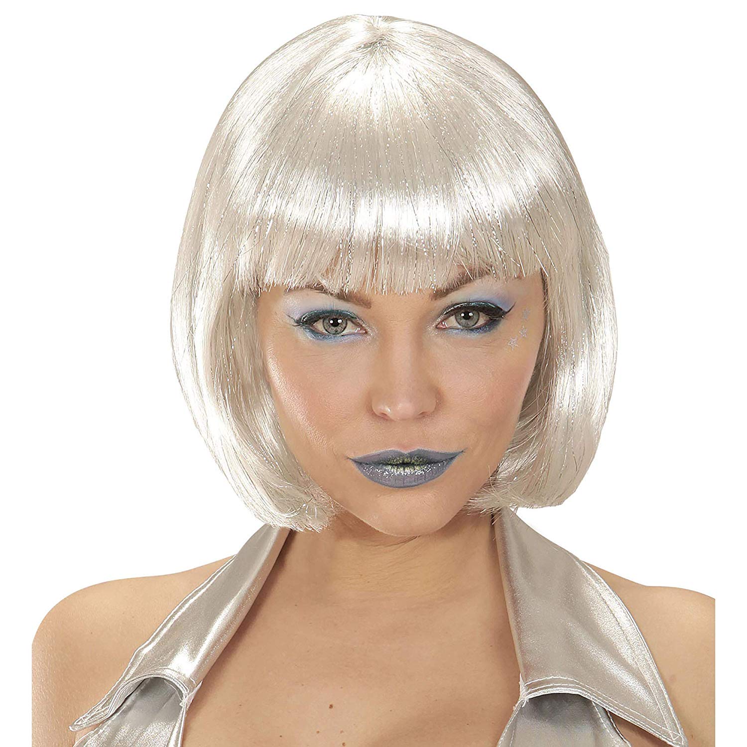 BLACK-BLUE-GREEN MEGAN DREAM HAIRWIG in colour box FOR FANCY DRESS ...