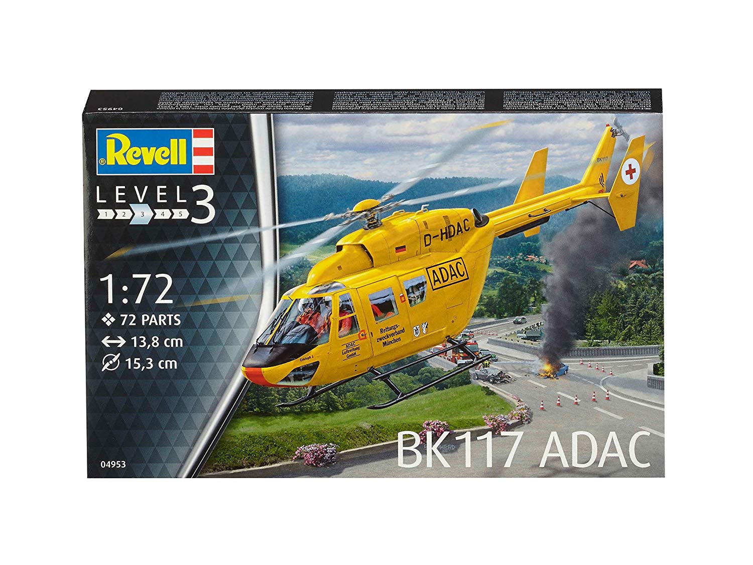 Revell 04953 “BK-117 ADAC” Model Kit – TopToy