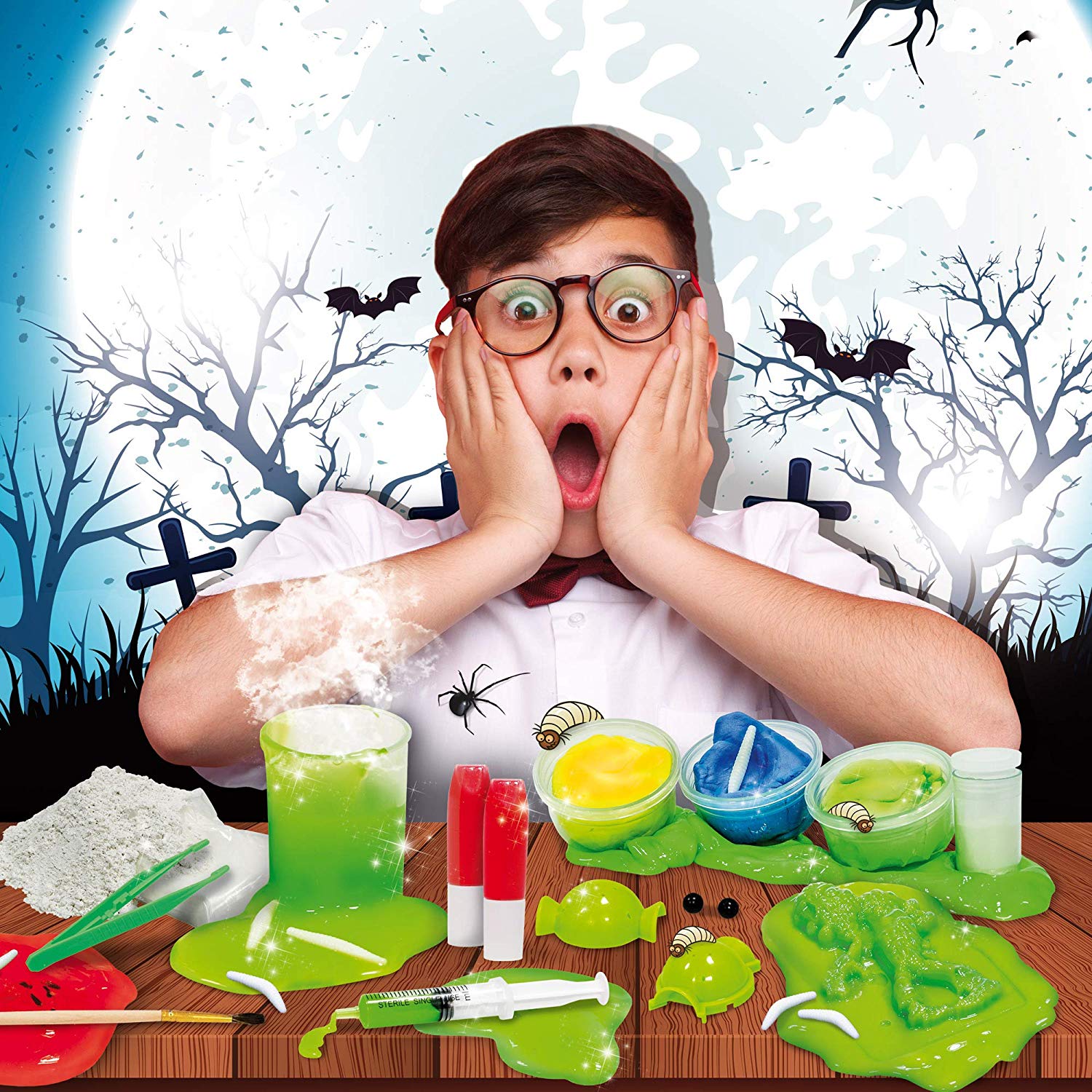 Lisciani Games- Crazy Science Dr. Zombie’s Laboratory, Multicoloured ...