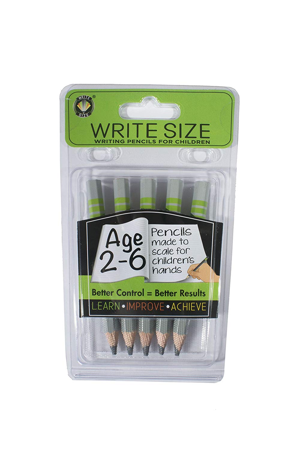 Write Size 2-6 Writing Pencil for Children – Green – TopToy