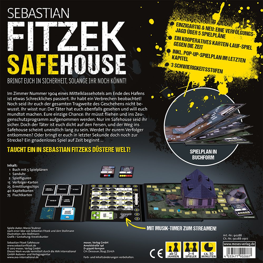 Moses Sebastian Fitzek SafeHouse – The Game, Board Game by Marco ...