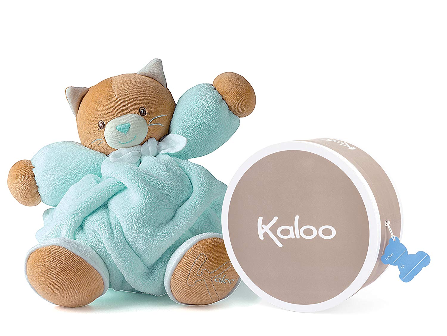 Kaloo Plume Aqua Cat Plush Toy (Medium) – TopToy