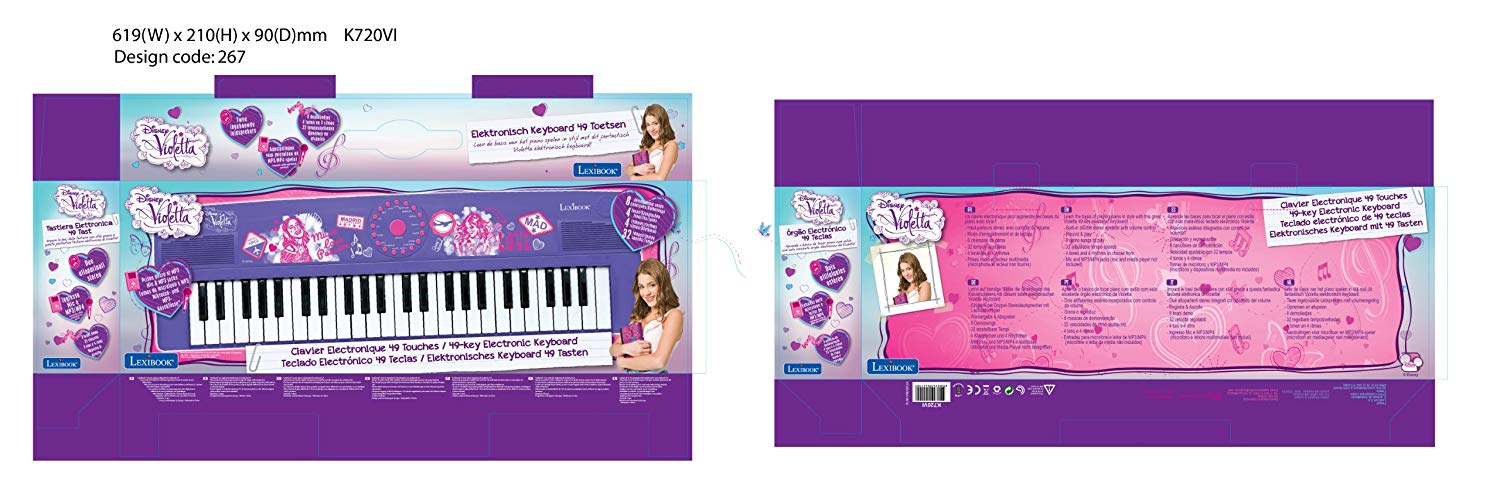 LEXIBOOK 49-Key Violetta Electronic Keyboard – TopToy