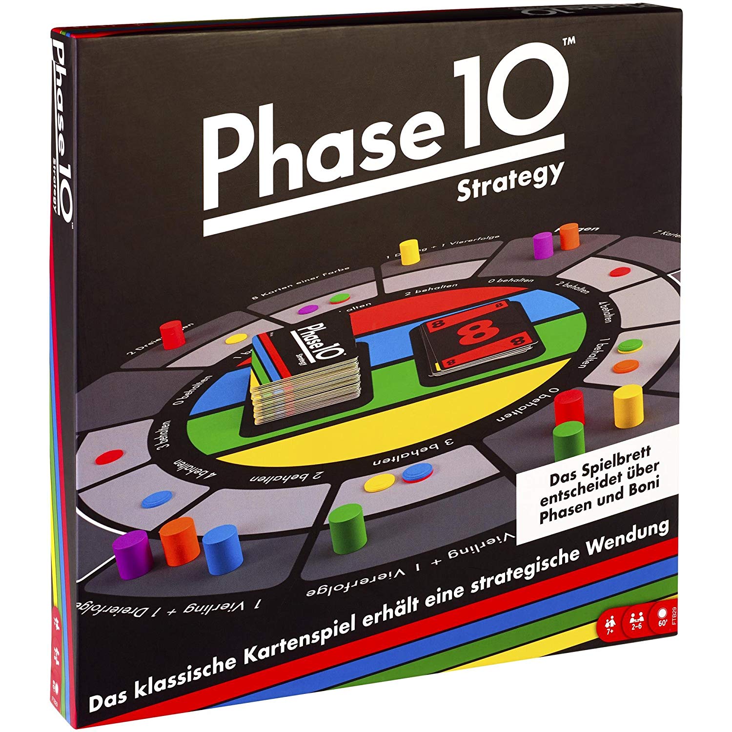 Mattel Games FTB29 Phase 10 Strategy Board Game, Suitable for 2 – 6 ...