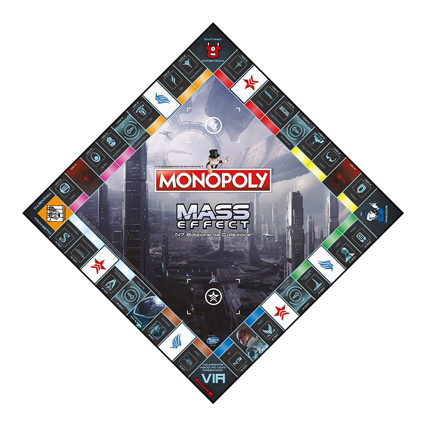 Winning Moves 29292 Board Game-Monopoly Mass Effect Collectible Edition ...