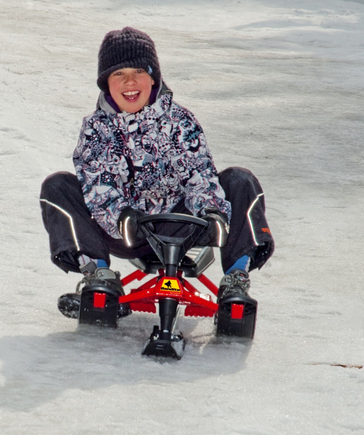 Schmidt Sportsworld ‘Sledge Snow Bob Kiddy Star Black/Red – TopToy