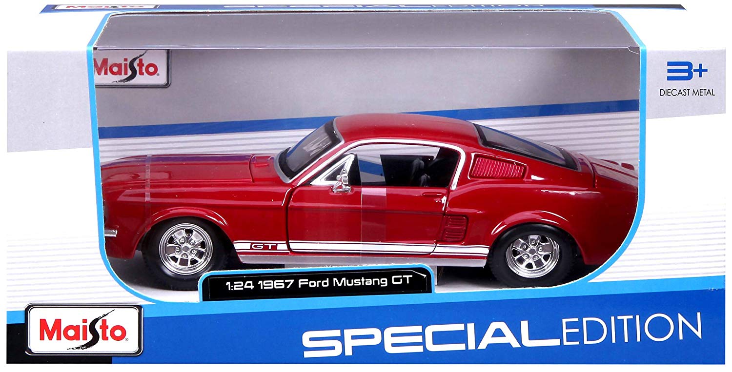 Maisto 31260 – Model Car 1:24 Ford Mustang GT 67, assorted colors – TopToy
