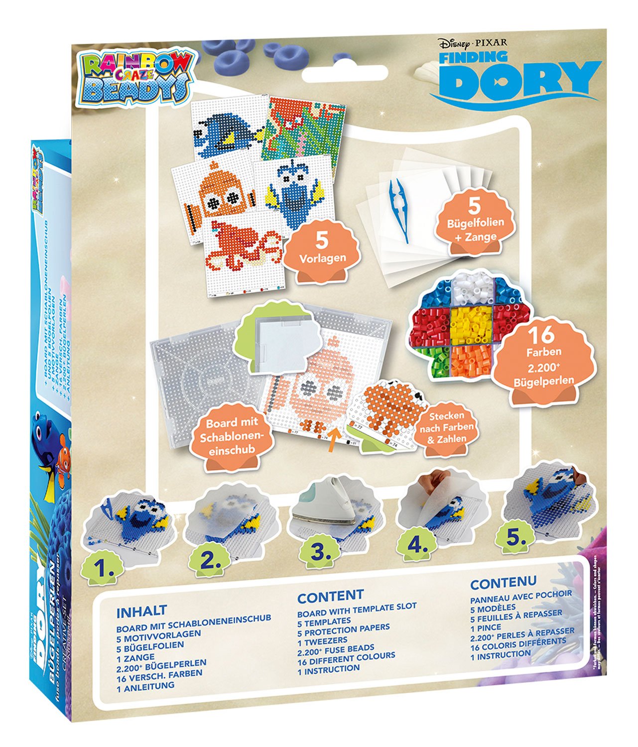 Craze Rainbow Beadys Kreativ Set, Finding Dory – TopToy
