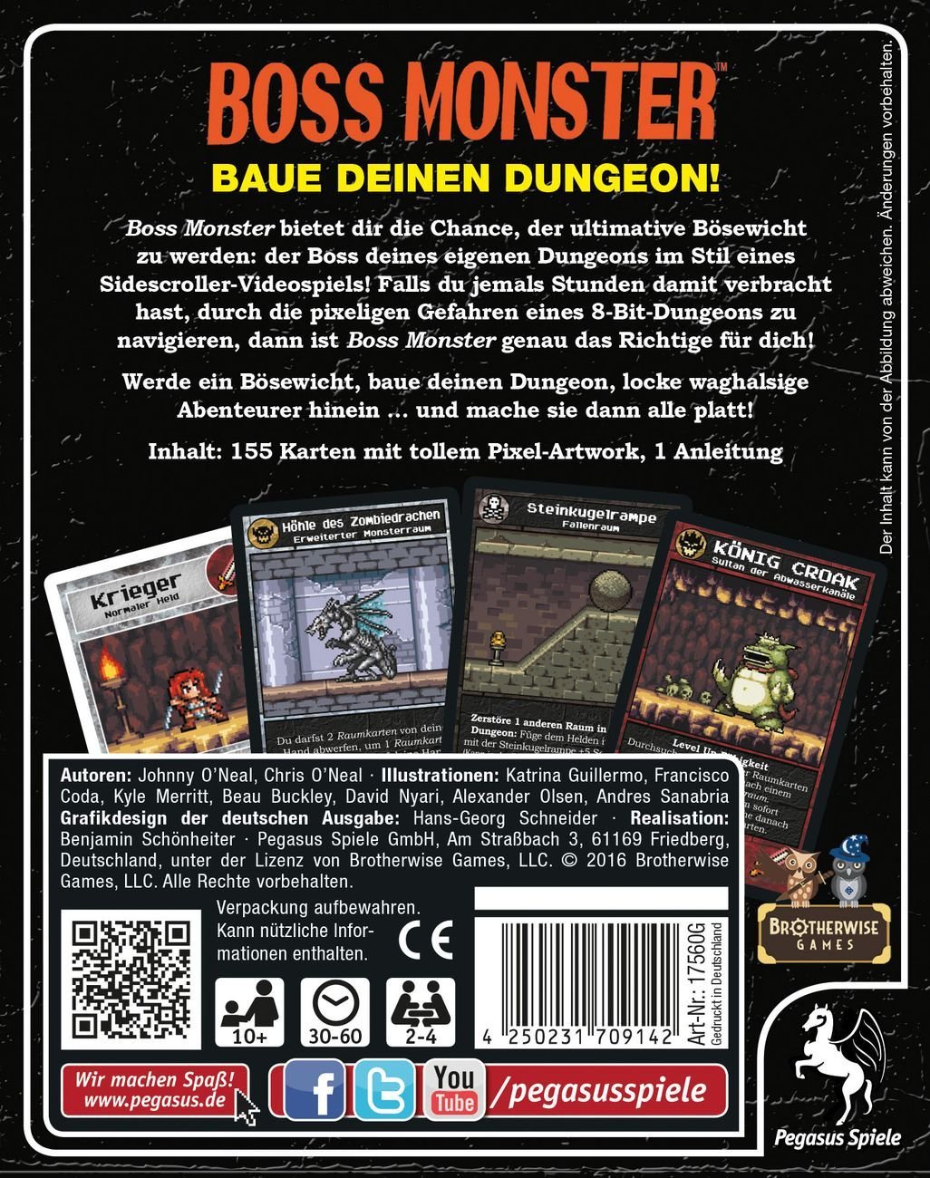 Pegasus Spiele 17560G Boss Monster Card Game – TopToy